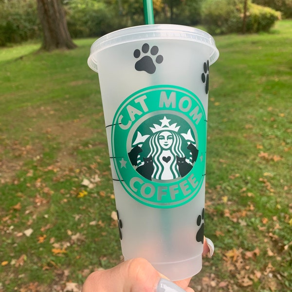 Cat Starbucks Cup - Etsy