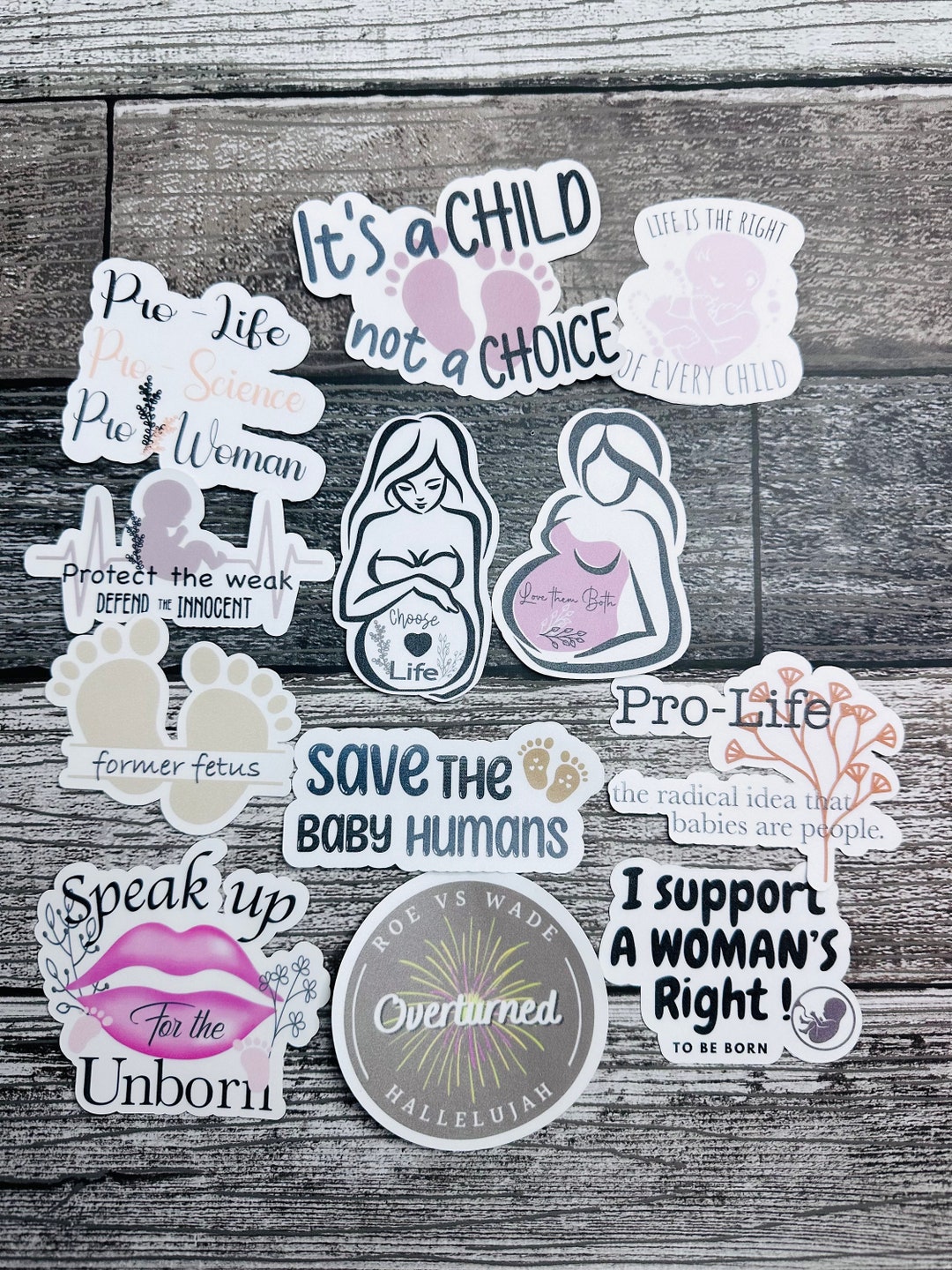 Pro Life Sticker Anti Abortion Sticker Pro Life Sticker Roe V Wade ...