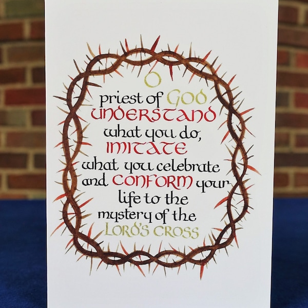 Catholic Priest Ordination Anniversary Cards - Etsy