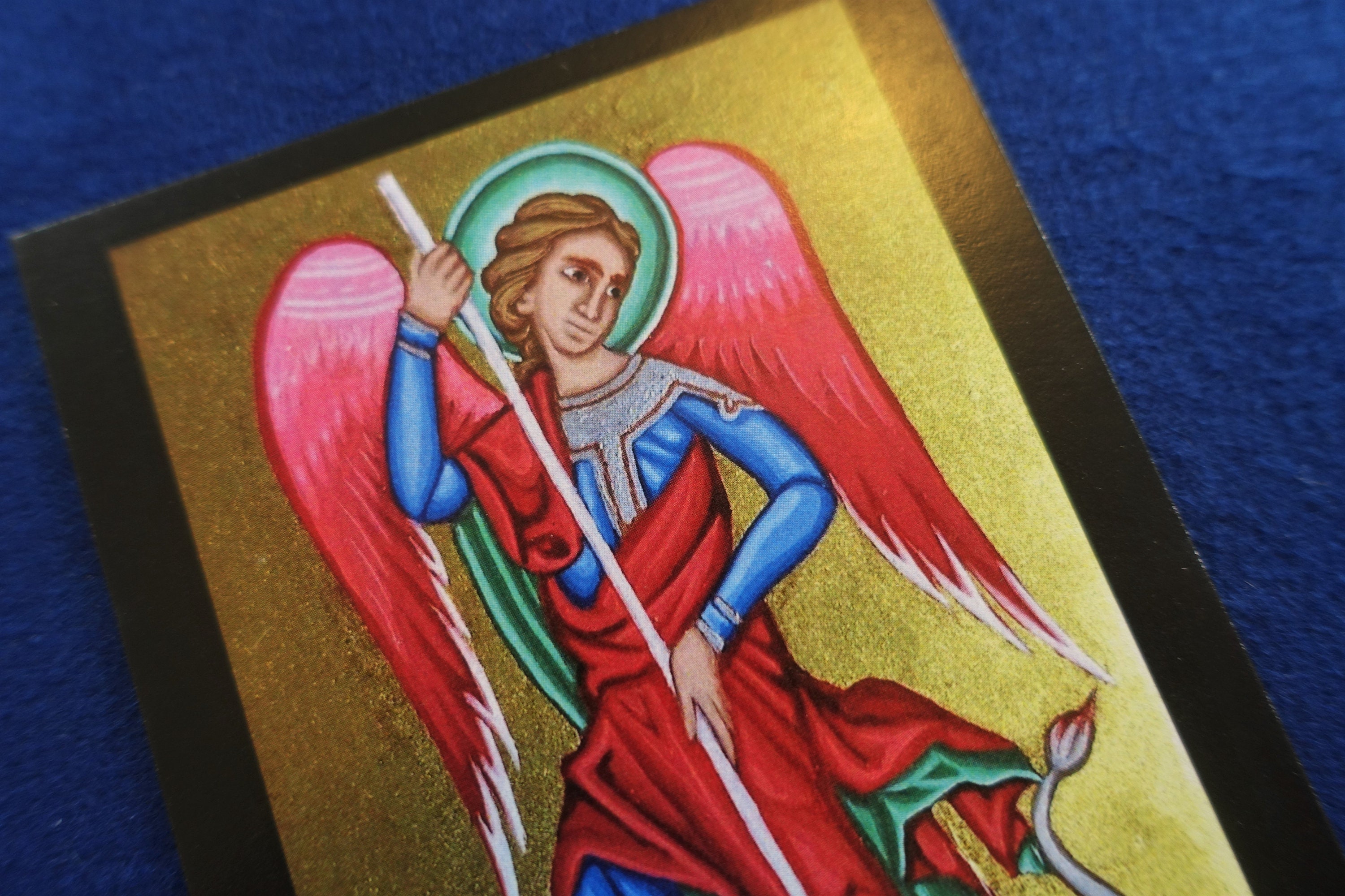 Holy Michael Archangel Prayer Card Catholic Christian - Etsy