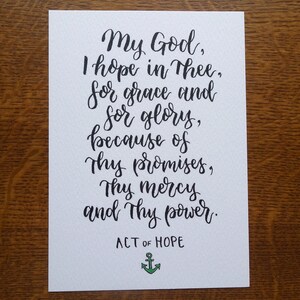 Acts of Faith, Hope, and Love Postcard Prints Pack of 3 Prayer ...