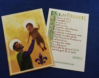 Saint Joseph Prayer Card Printable Prayer Card Pope Francis - Etsy UK