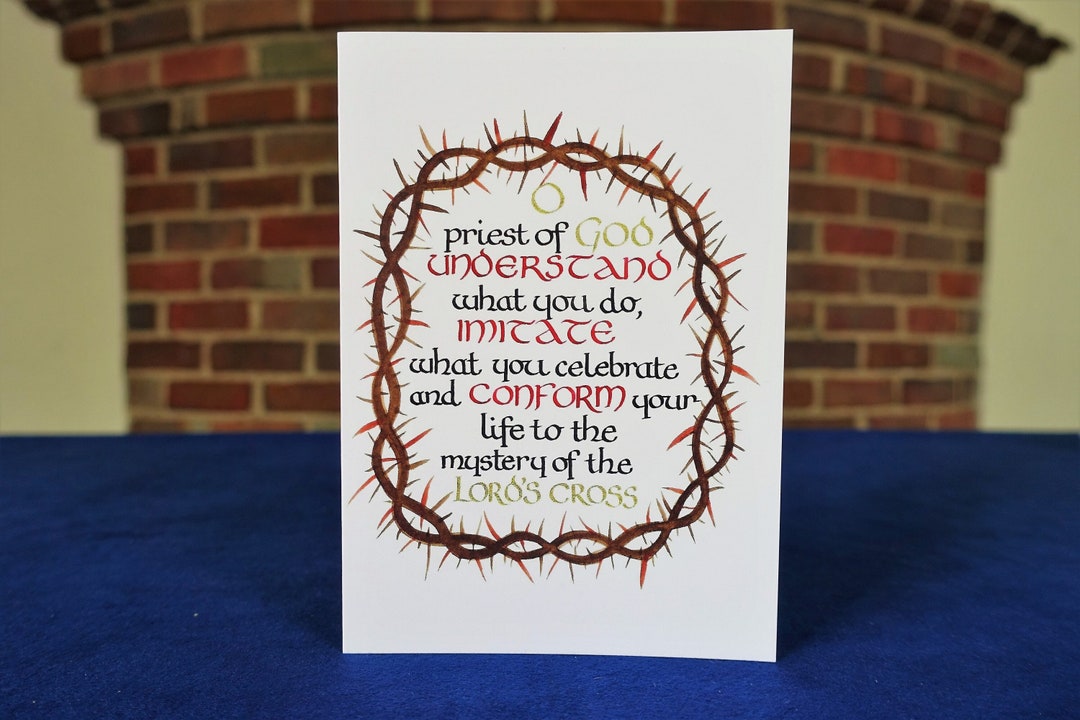 Priest of God Card Ordination Anniversary Priesthood Catholic ...