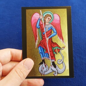 Holy Michael Archangel Prayer Card Catholic Christian Gift Religious ...