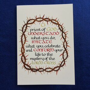 Priest of God Card Ordination Anniversary Priesthood Catholic ...