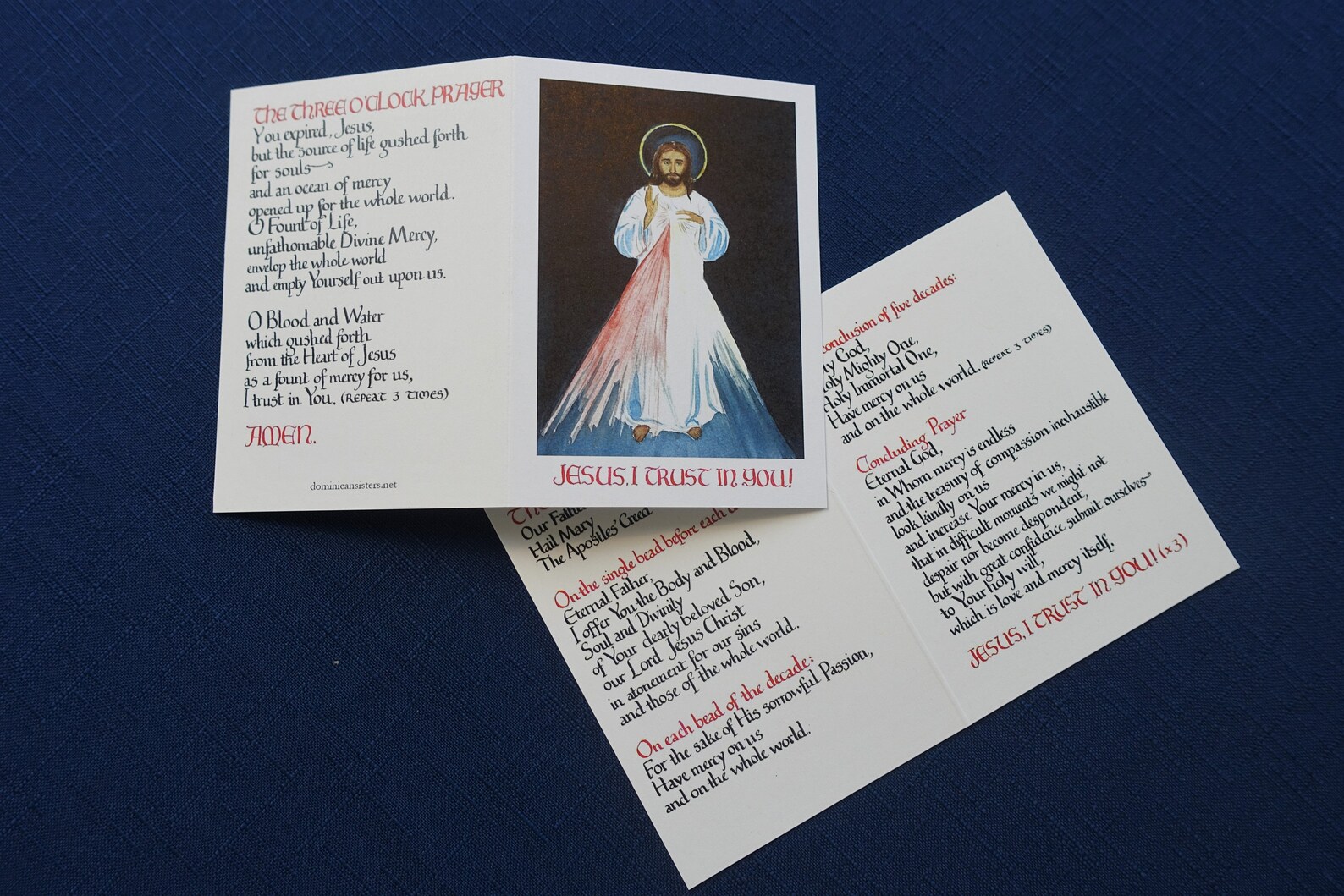 Divine Mercy Prayer Card Catholic Christian Gift - Etsy