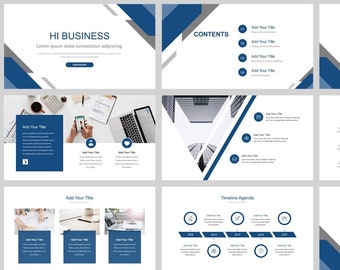 Minimal Modern Clean Report Powerpoint Template - Etsy