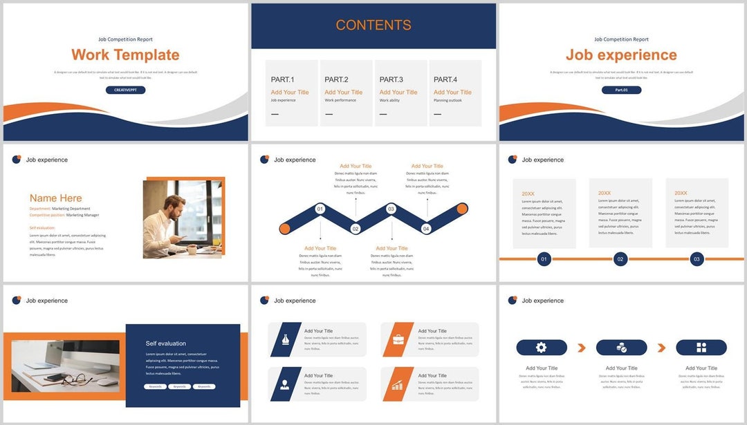Clean Job Competition Report Powerpoint Template - Etsy