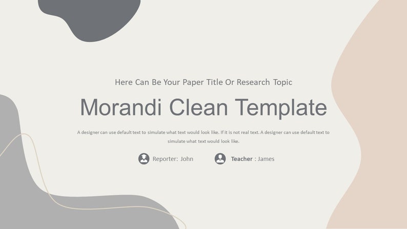 Morandi Clean Graduation Defense Report Powerpoint Template - Etsy