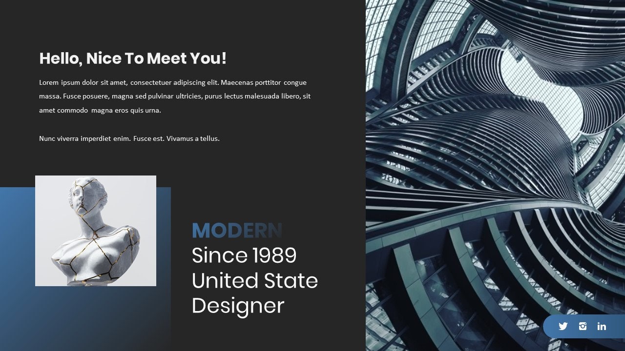 Science and Technology Creative 3D Spatial Vision Business Powerpoint ...