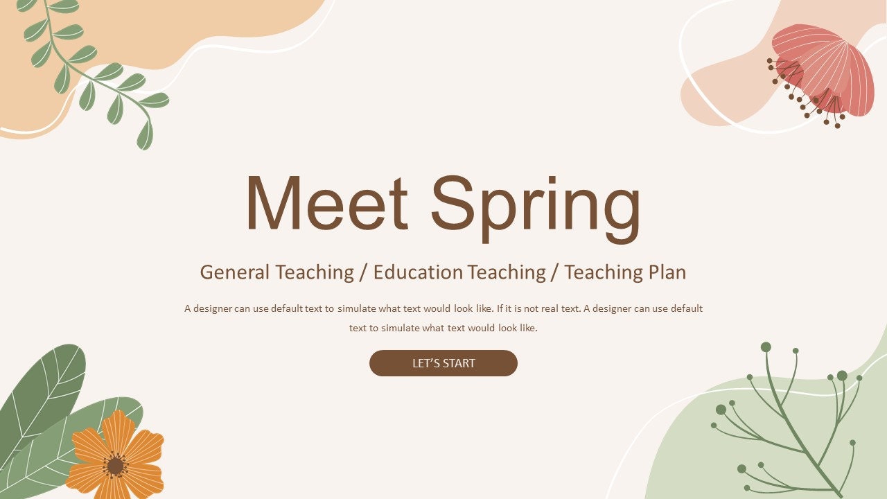 Minimal Clean Teaching Report Powerpoint Template - Etsy