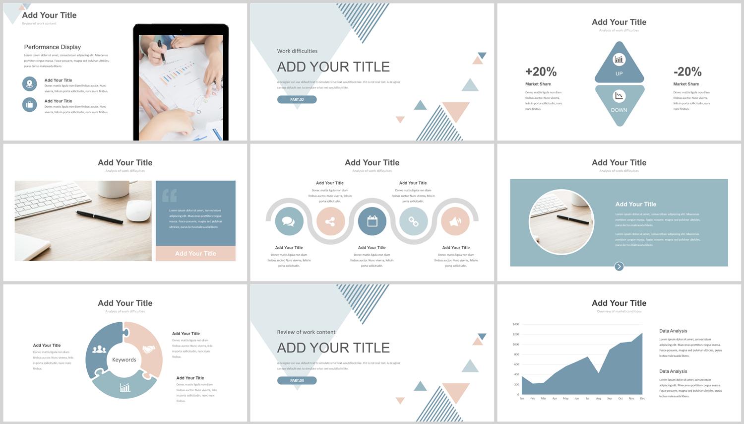 Minimal Clean Work Plan Powerpoint Template - Etsy