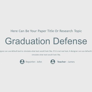 Clean Graduation Defense Powerpoint Template - Etsy