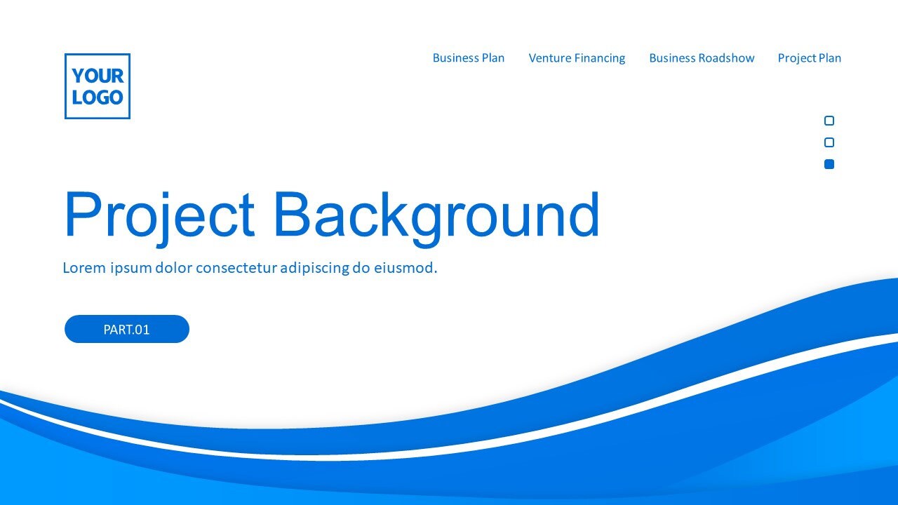 Modern Blue Business Plan Powerpoint Template - Etsy