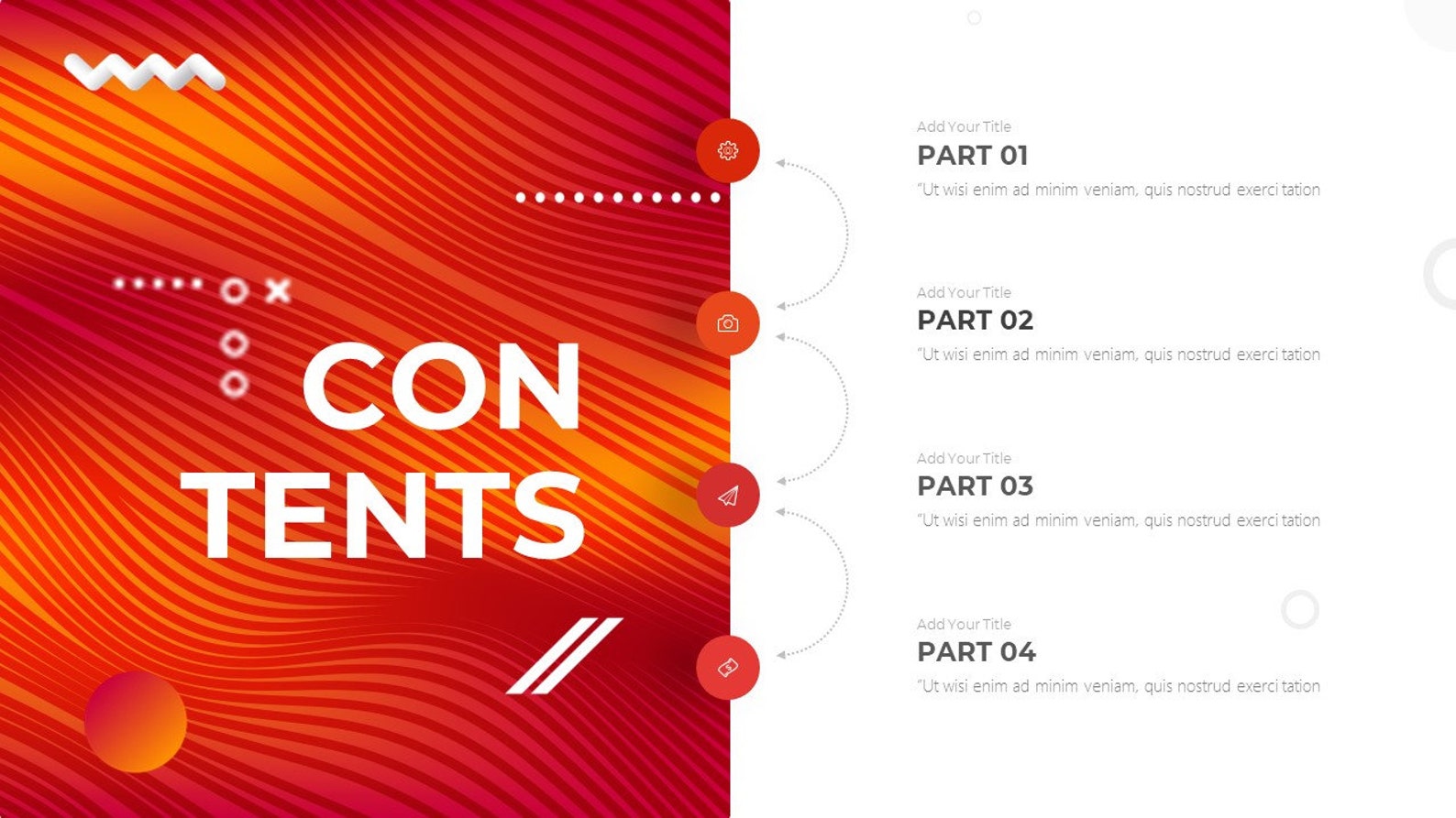 Modern Red Clean Business Powerpoint Template - Etsy