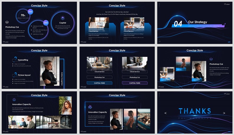 Modern Clean Science and Technology Business Powerpoint Template - Etsy