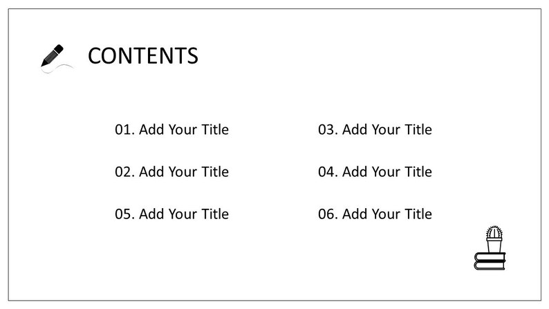 Minimal Hand Drawn Powerpoint Presentation Template - Etsy