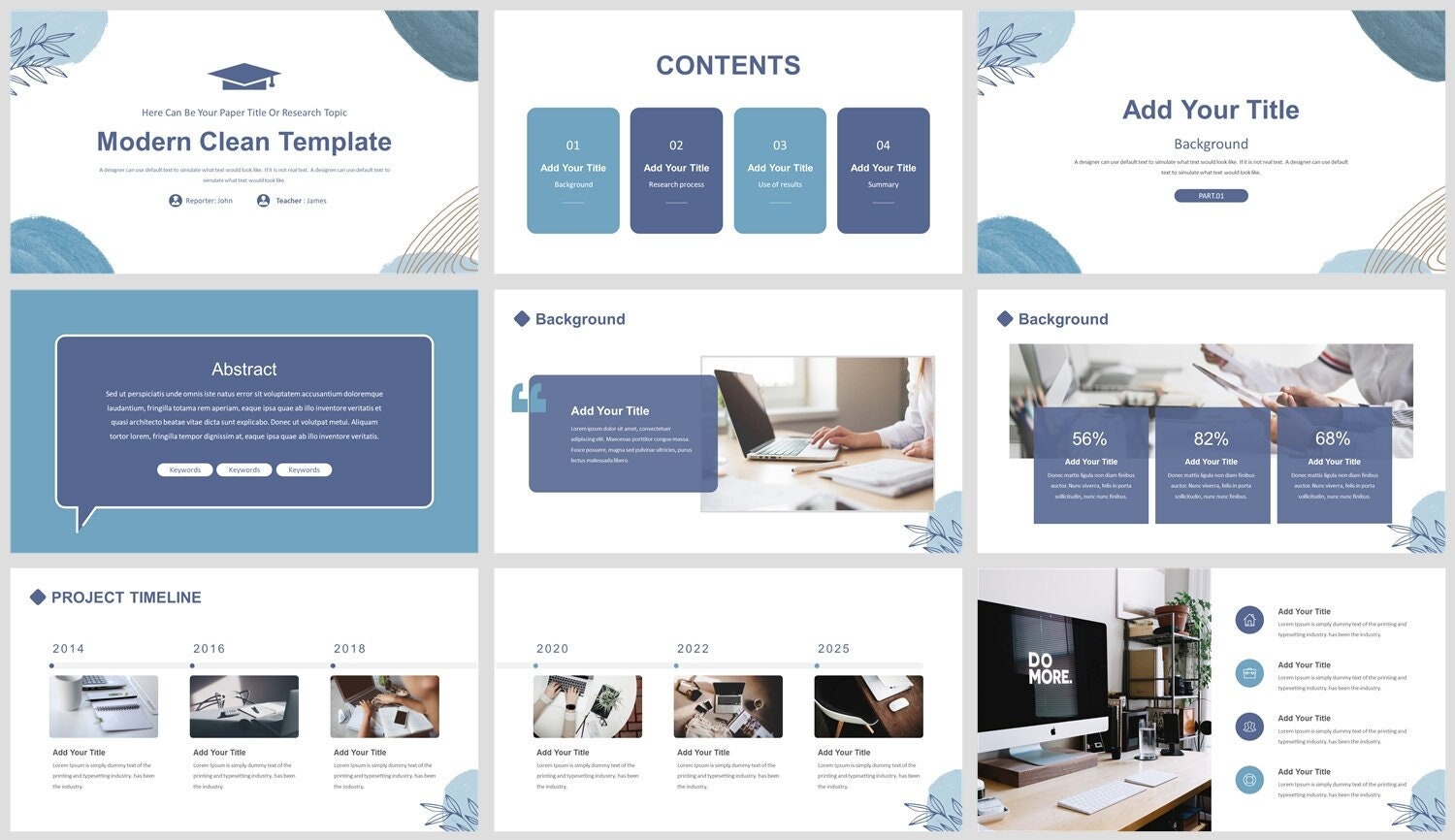 Clean Graduation Defense Powerpoint Template - Etsy