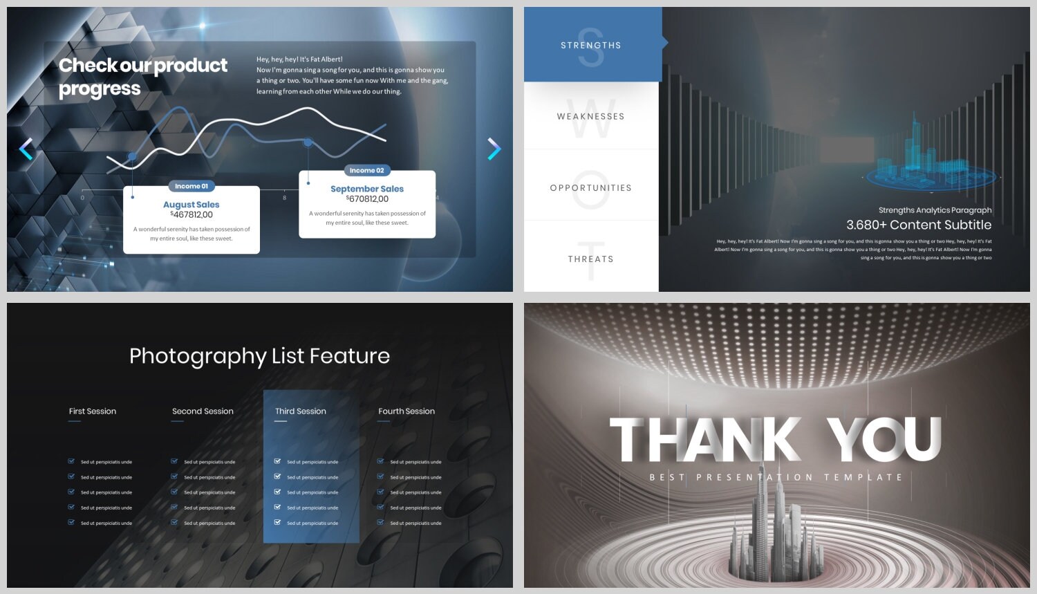 Science and Technology Creative 3D Spatial Vision Business Powerpoint ...