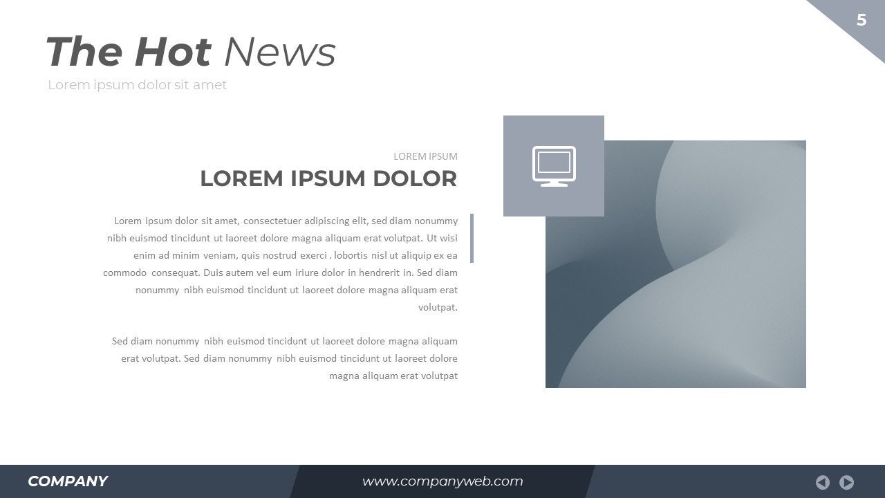 Modern Gray Clean Business Powerpoint Template - Etsy