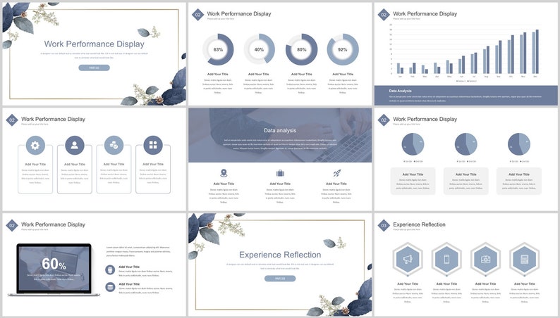 Minimal Clean Work Plan Powerpoint Template - Etsy
