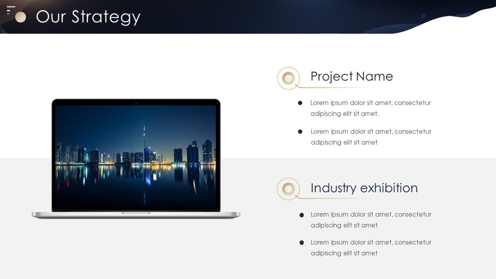 Black Golden Modern Business Report Powerpoint Template - Etsy