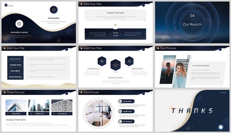 Modern Clean Business Powerpoint Template - Etsy