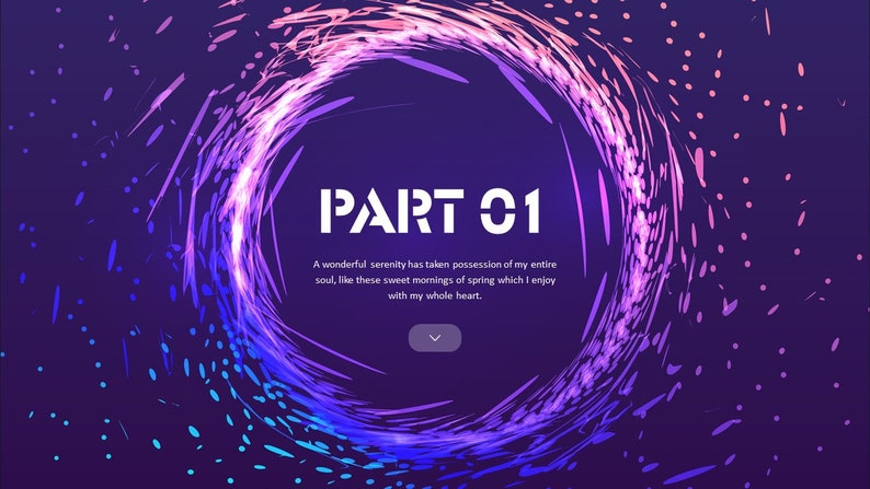 Blue Purple Technology Particle Internet Business Powerpoint Template ...