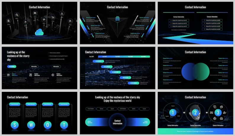 Science and Technology Clean Creative Business Powerpoint Template - Etsy