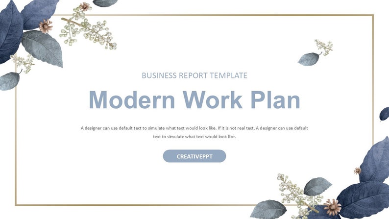 Minimal Clean Work Plan Powerpoint Template - Etsy