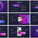Blue Purple Technology Particle Internet Business Powerpoint Template ...