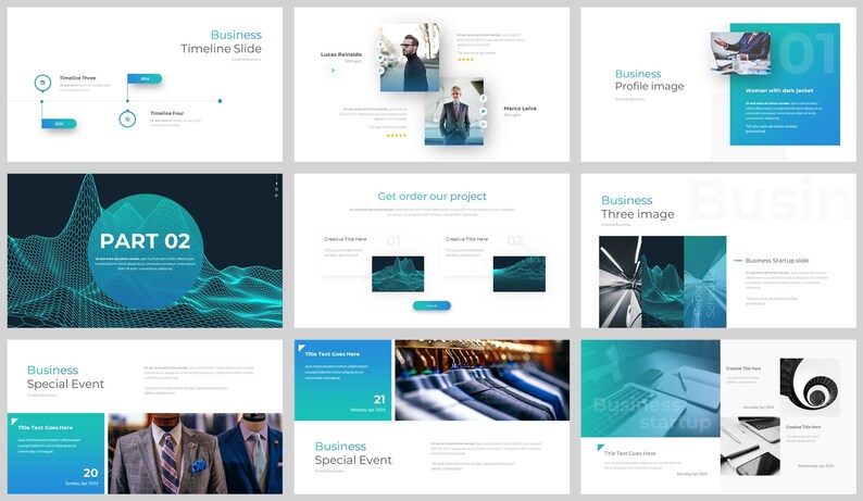 Internet Technology Modern Clean Business Powerpoint Template - Etsy