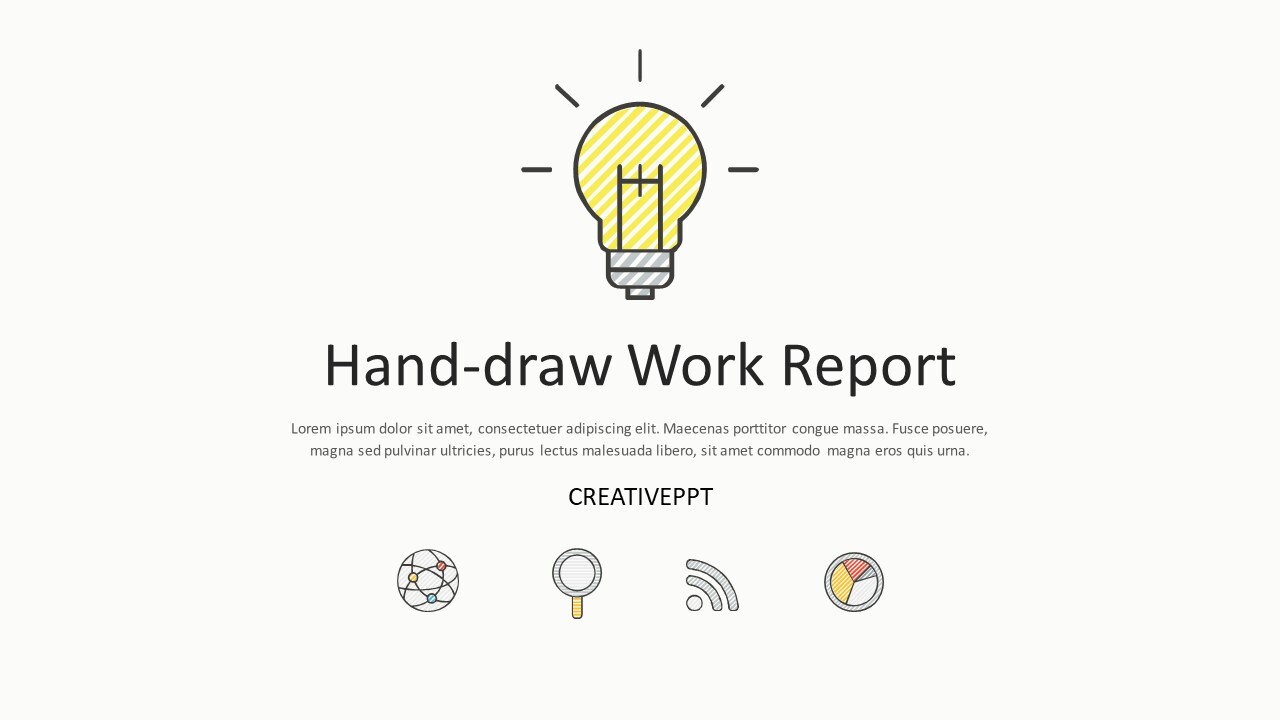 Minimal Hand Drawn Powerpoint Presentation Template - Etsy