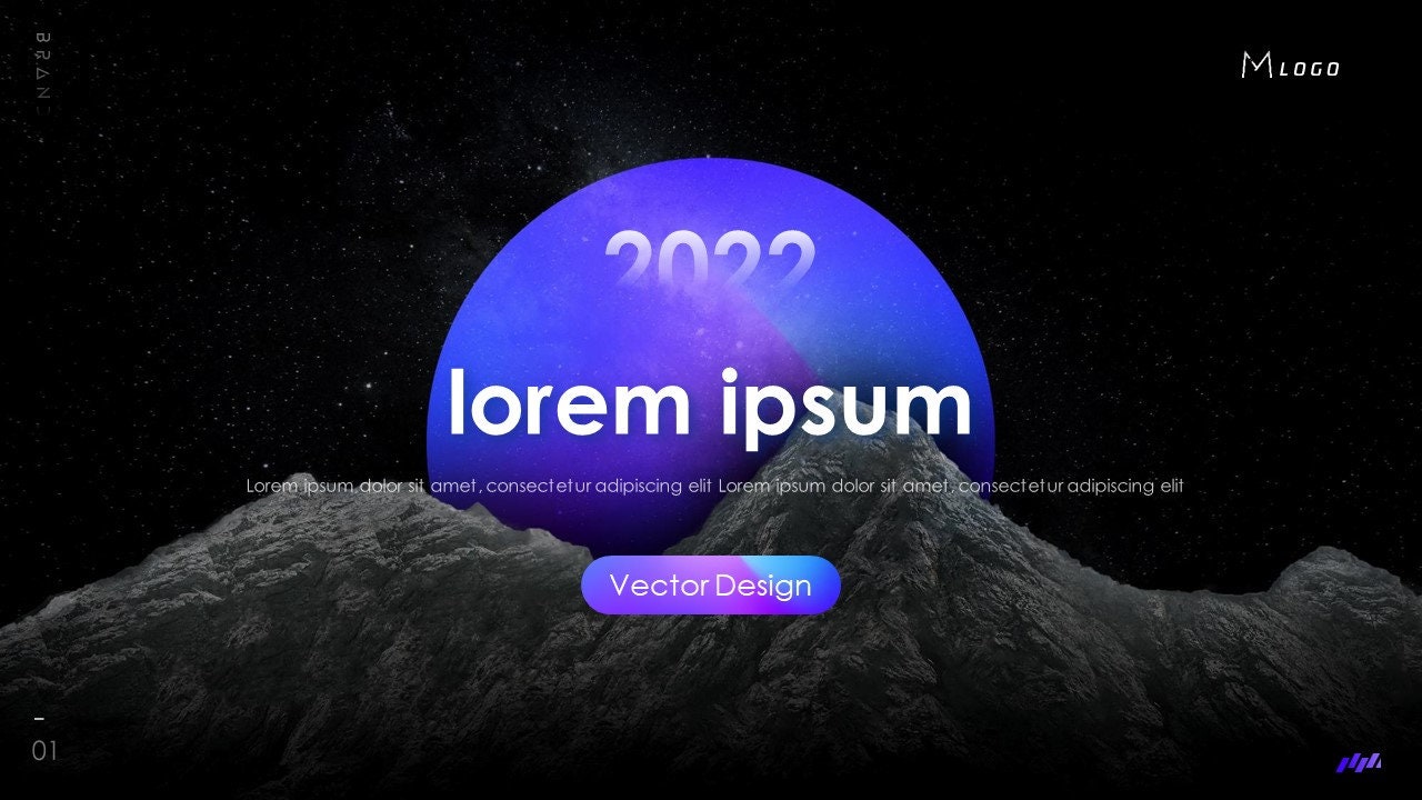 Modern Clean Space Star Meteor Business Powerpoint Template - Etsy