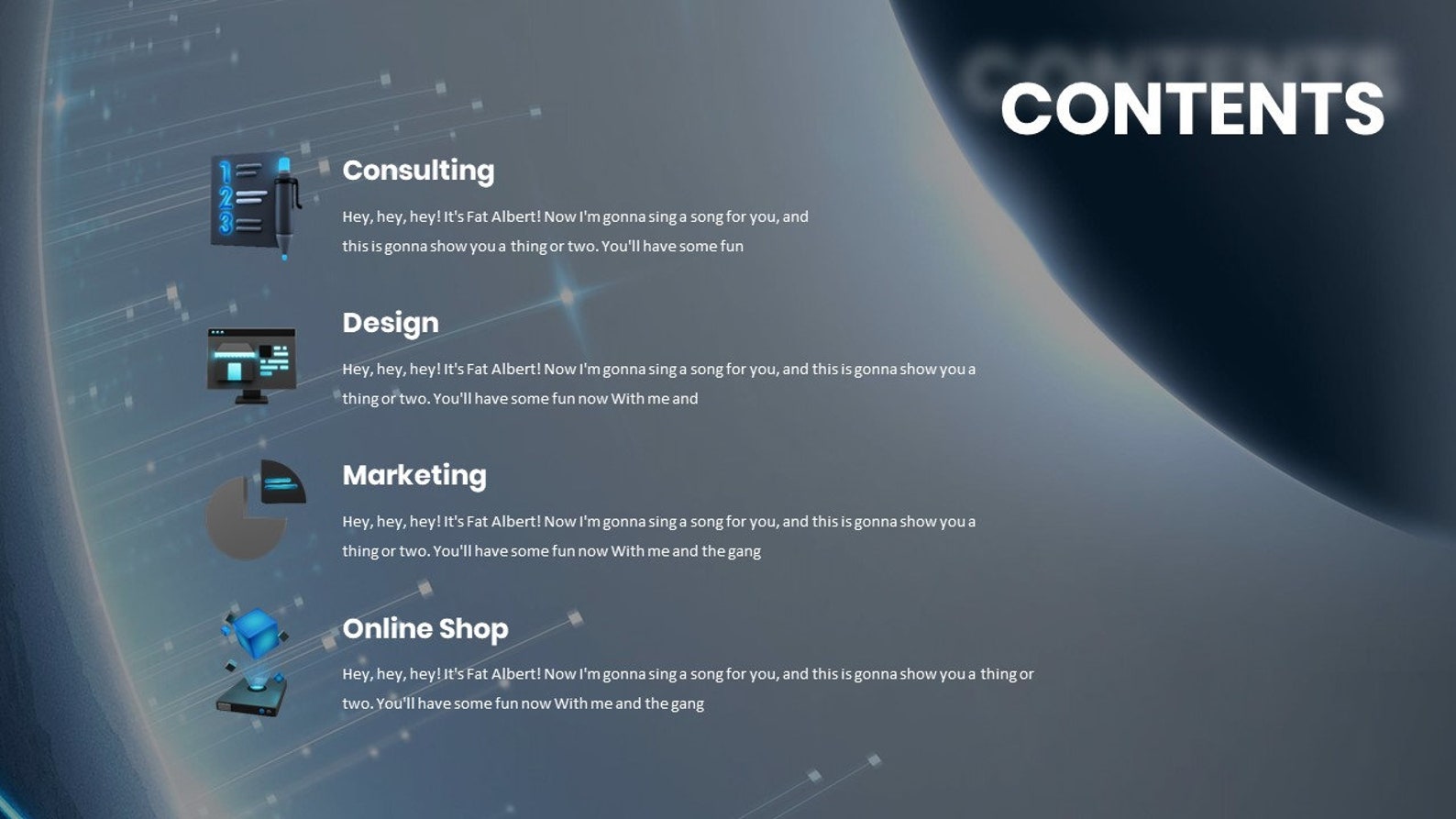 Science and Technology Creative 3D Spatial Vision Business Powerpoint ...