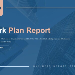 Modern Clean Business Report Powerpoint Template - Etsy