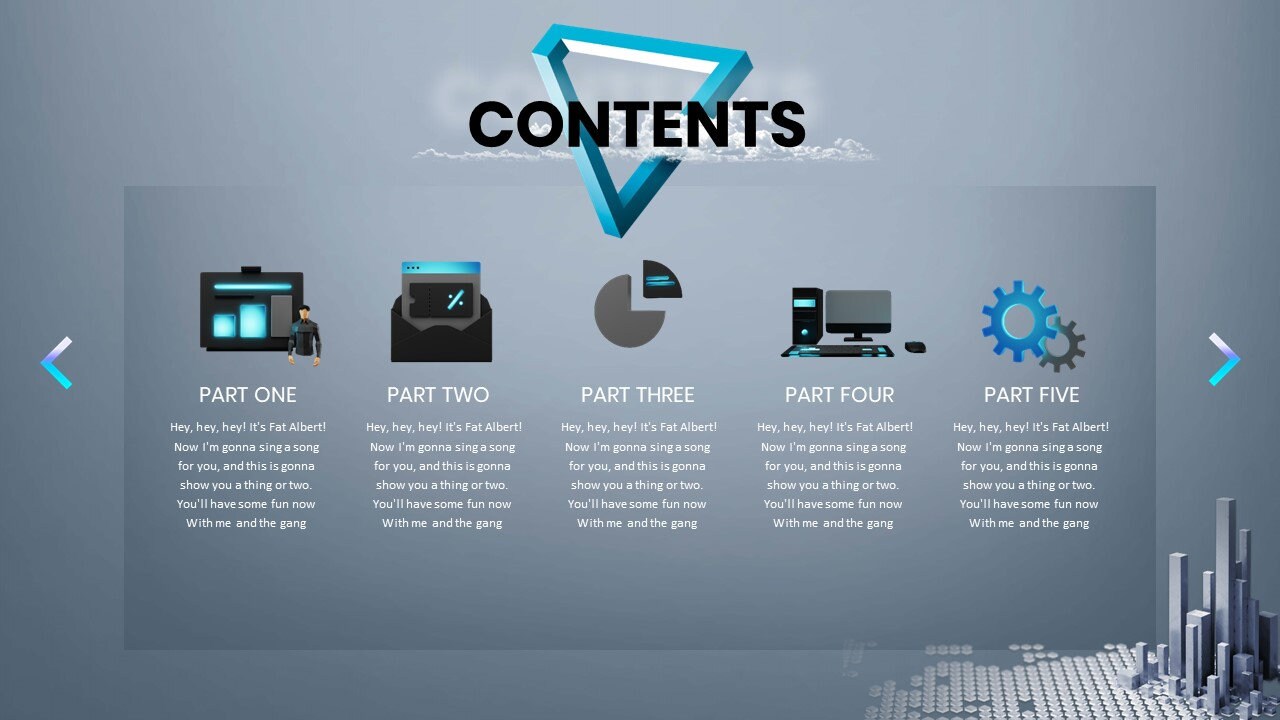 Science and Technology Creative 3D Spatial Vision Business Powerpoint ...