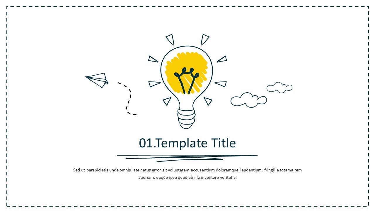 Minimal Hand Drawn Powerpoint Presentation Template - Etsy