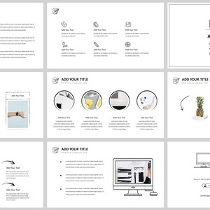 Minimal Hand Drawn Powerpoint Presentation Template - Etsy