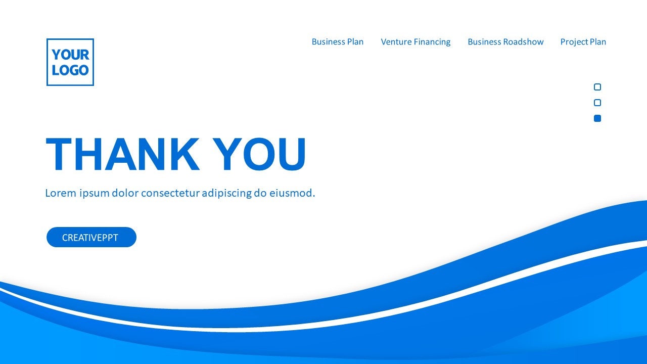 Modern Blue Business Plan Powerpoint Template - Etsy