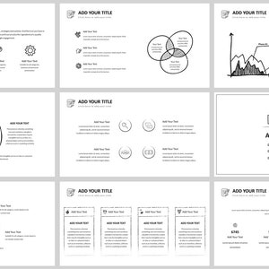 Minimal Hand Drawn Powerpoint Presentation Template - Etsy
