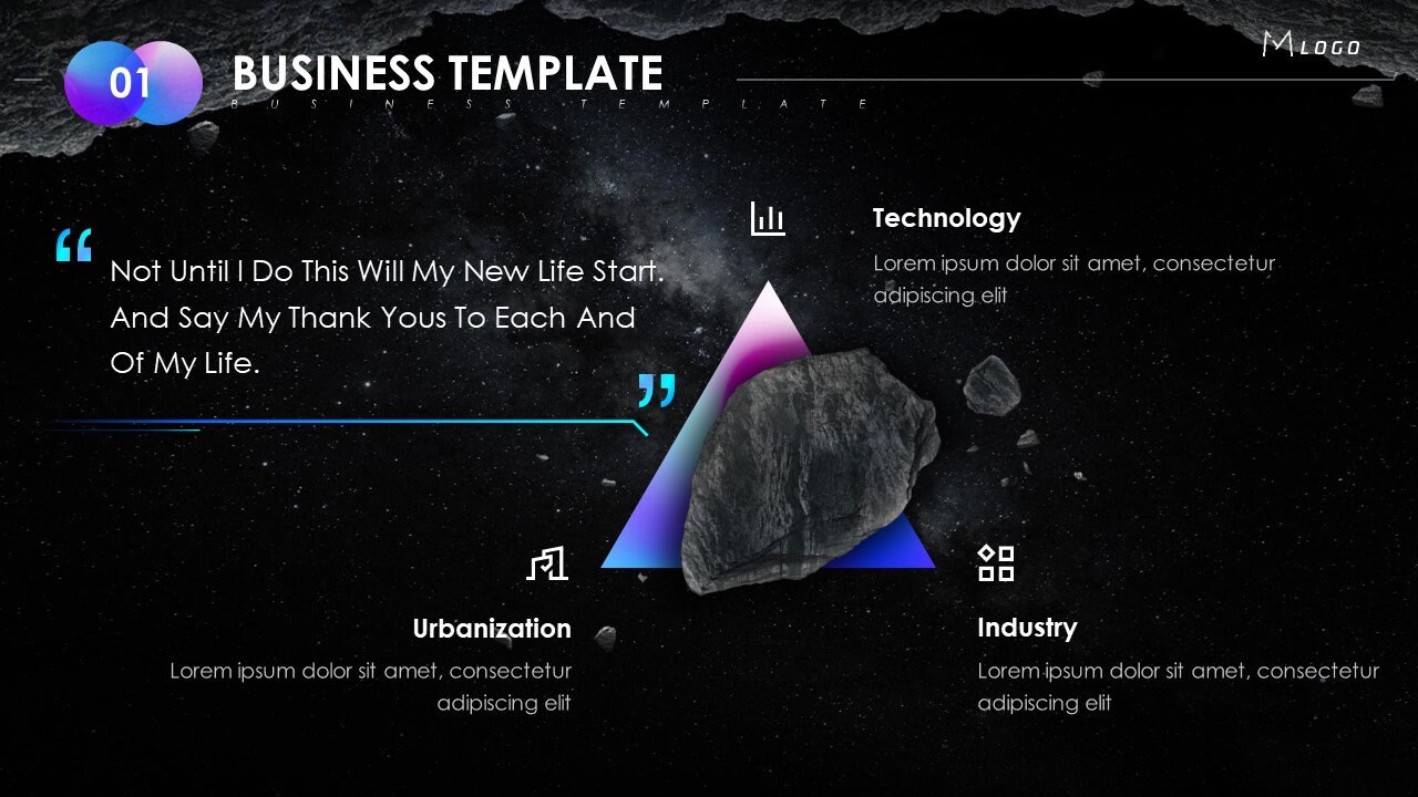 Modern Clean Space Star Meteor Business Powerpoint Template - Etsy