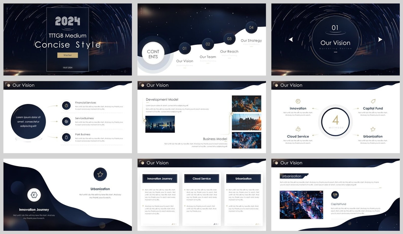 Black Golden Modern Business Report Powerpoint Template - Etsy