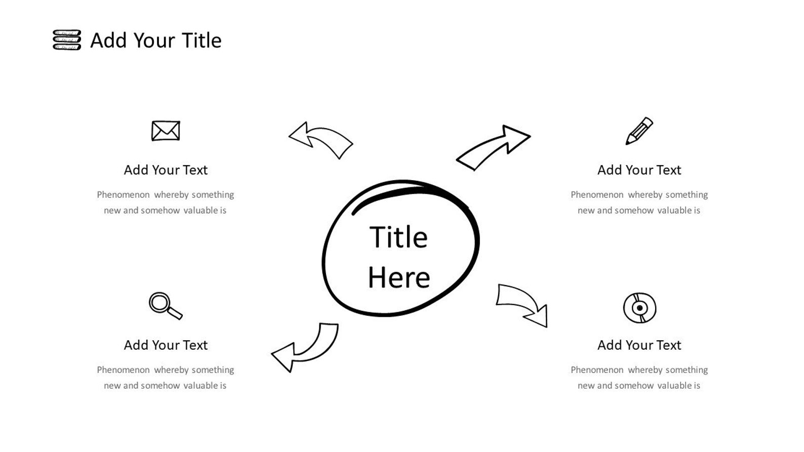 Minimal Hand Drawn Powerpoint Presentation Template - Etsy