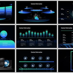 Science and Technology Clean Creative Business Powerpoint Template - Etsy