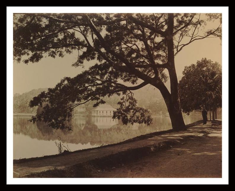 Sri Lanka ceylon Photo Print: Kandy Lake Scenery in 1800s. High ...