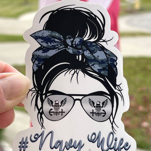 Veterans Wife Decal Sticker - Etsy