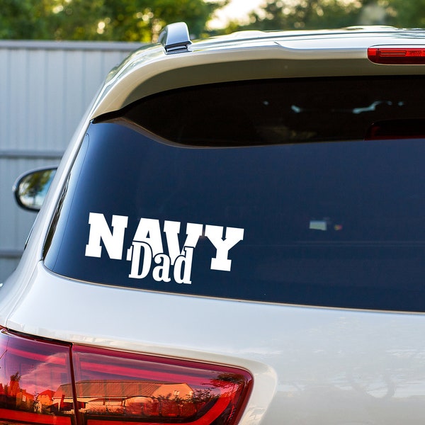 Proud Navy Dad Decal - Etsy
