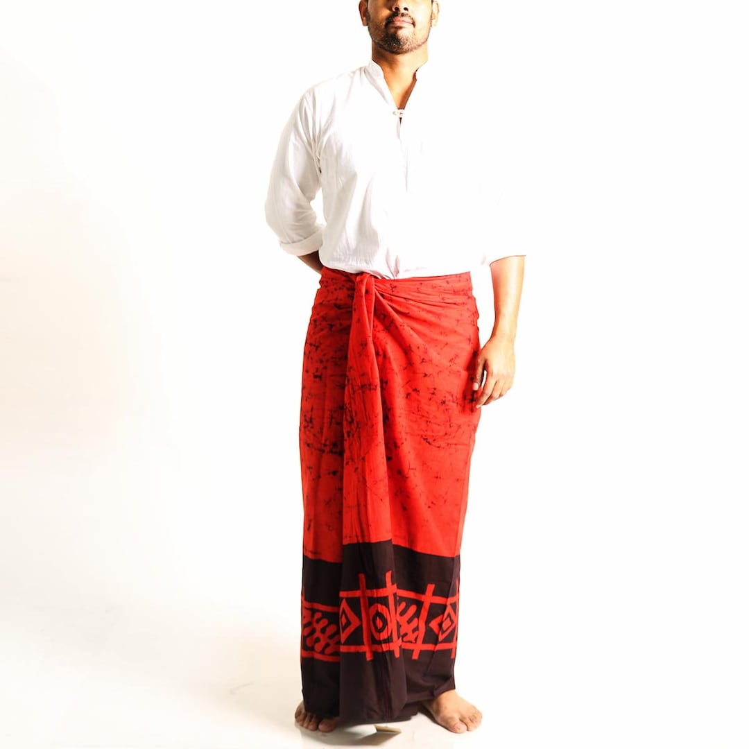 Ceylon Batik Sarong Sri Lanka Handmade Sarong Mens Sarong - Etsy