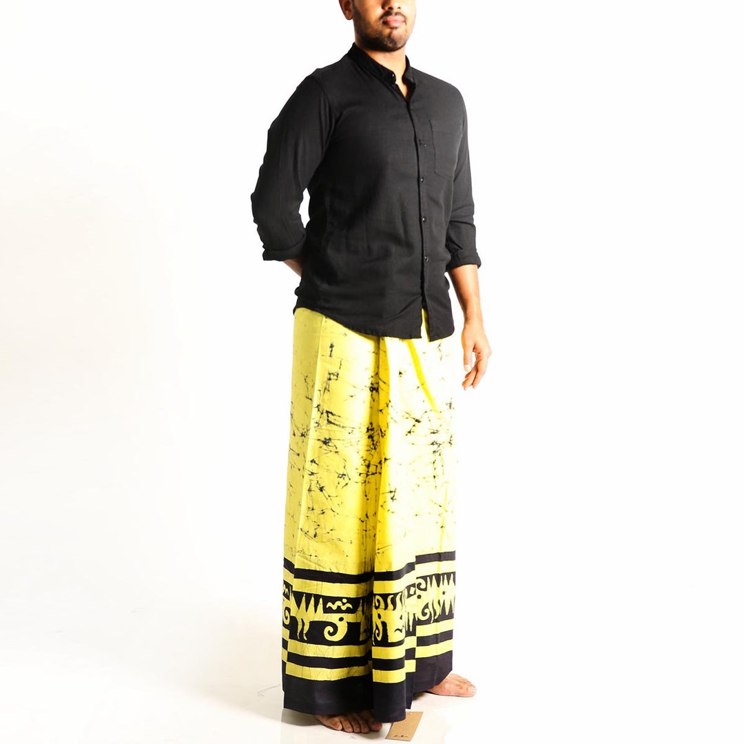 Ceylon Batik Sarong Sri Lanka Handmade Sarong Mens Sarong - Etsy